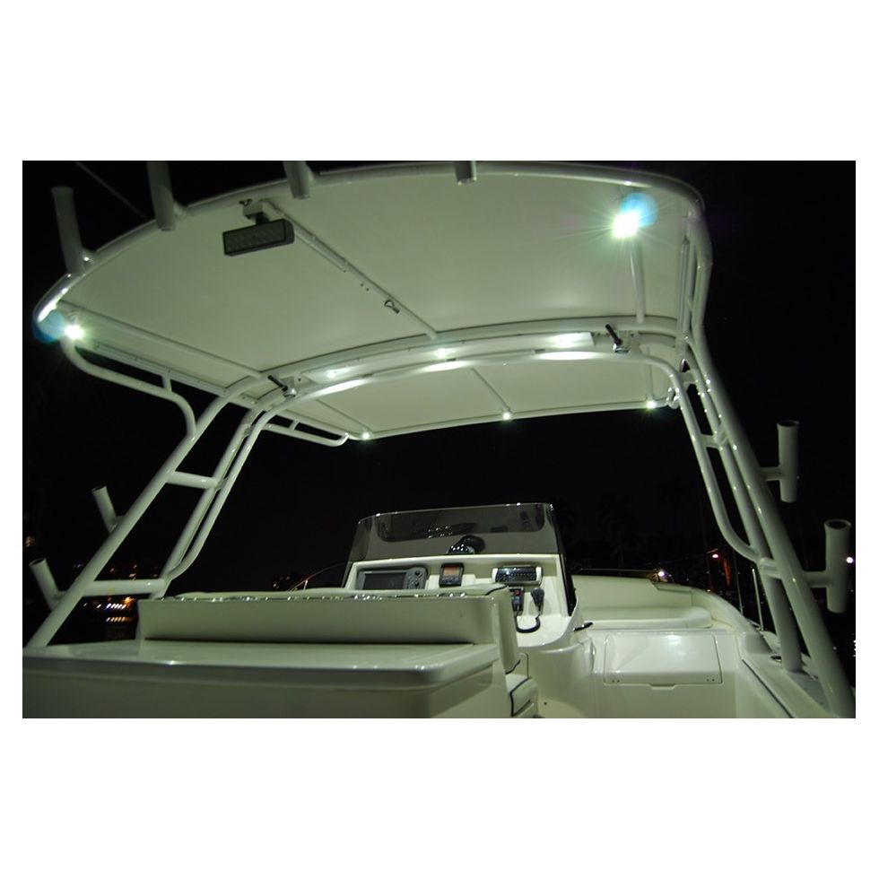 Lumitec ORBIT LED Down Lights - Full Spectrum RGBW - White Plastic