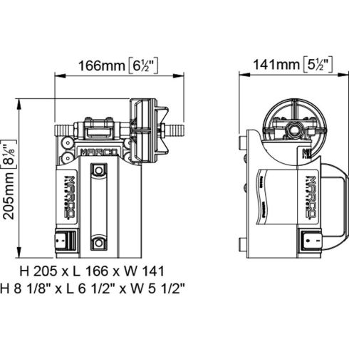 MARCO|UP3-CK PORTABLE GEAR PUMP KIT 4 gpm - 29 psi - 12V - M164-006-12