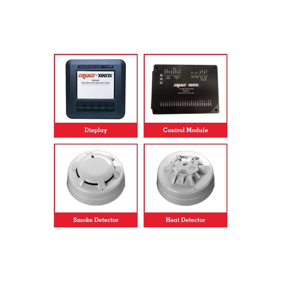 Fireboy Xintex Marine Fire Detection System (4-12 Zones) | FBD-MZ