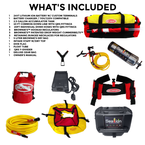 Brownies Sea Lion Electric Hookah Diving System | BROWNIE'S THIRD LUNG