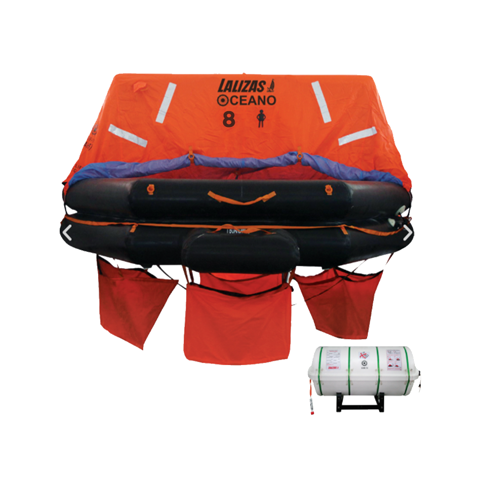 Revere Lalizas Life Raft Solas Oceano - 8 Person - Throw overboard ...