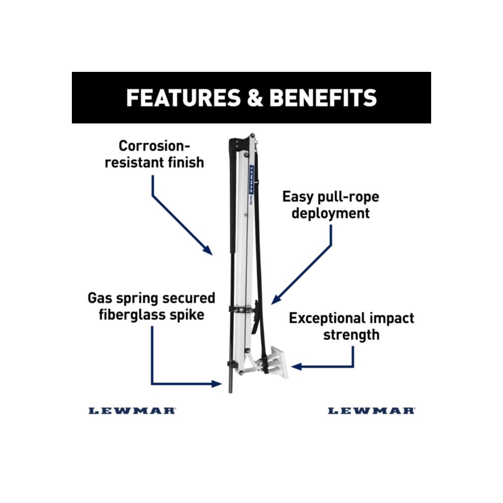 Lewmar Vector™ Manual Shallow Water Anchor 8' White 69600948