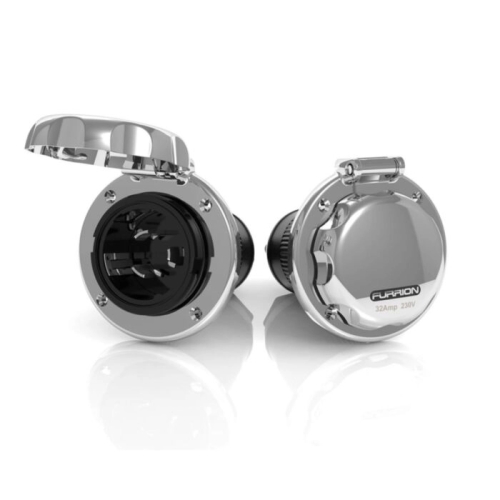 Furrion 32A Round Inlet, Stainless Steel F32INS-SS