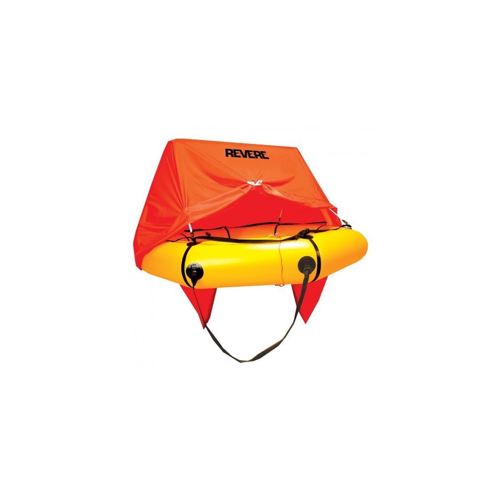 Balsa salvavidas Coastal Compact para 6 personas con toldo - Maleta