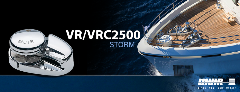 Muir Storm - VRC2500 - 1200W - 12 or 24V - w/ Capstan - 2500 lb Max Load