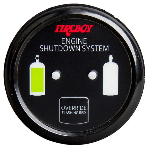 Fireboy DU-RBH-20-R Deluxe Helm Display - Engine Shutdown System