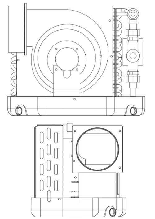 CTM AH-16H Air Handler 16,000 BTU - Flow Control Valve - 230V - 50/60HZ