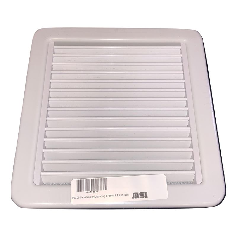 Plastic Grille w/ Mounting Frame (Fixed Vanes) PGR | Dometic