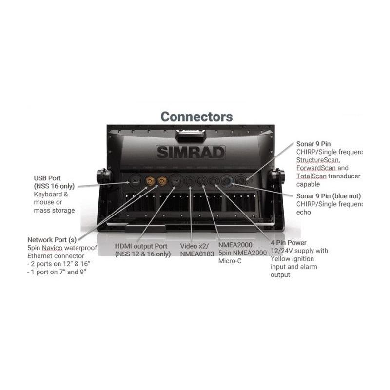 Simrad NSS16 evo3 Chartplotter / Fishfinder with Insight Charts