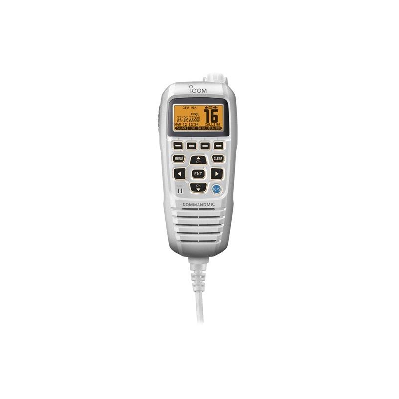 Icom HM195SW Command Mic Iv Super White Second Station | HM195SW