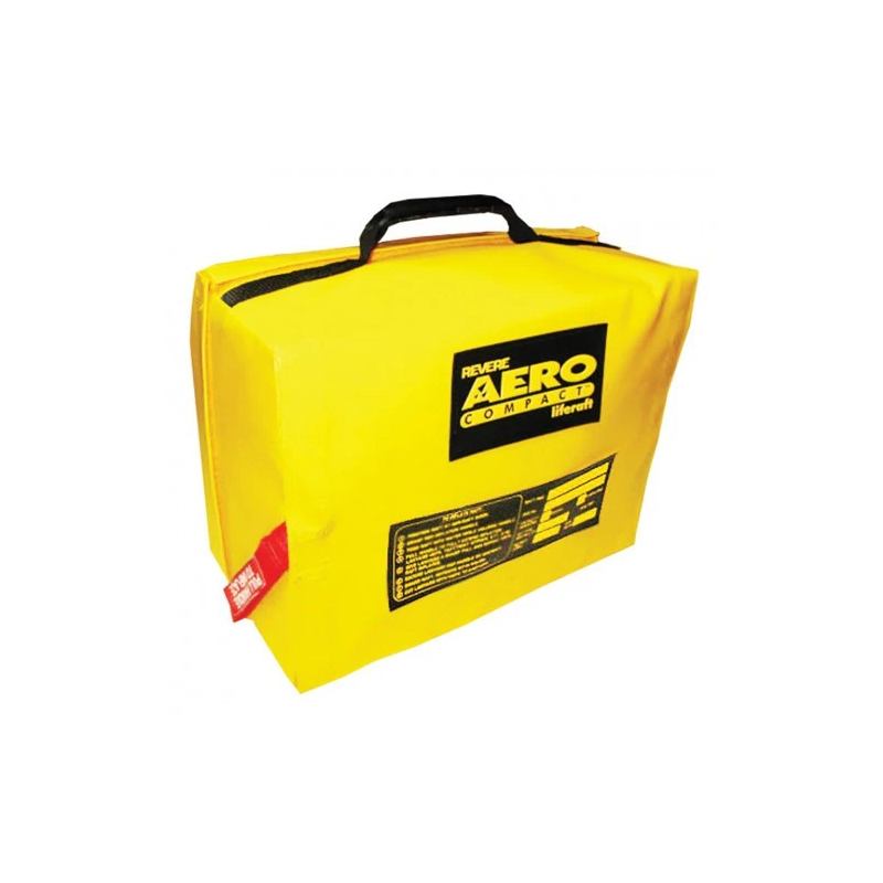 Revere Aero Compact Life Raft - 4 Person w/ Canopy & Deluxe Kit