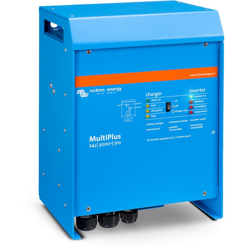 Victron Multiplus 12 VDC Inverter Charger - 3000W - 120vAC with 120AMP ...