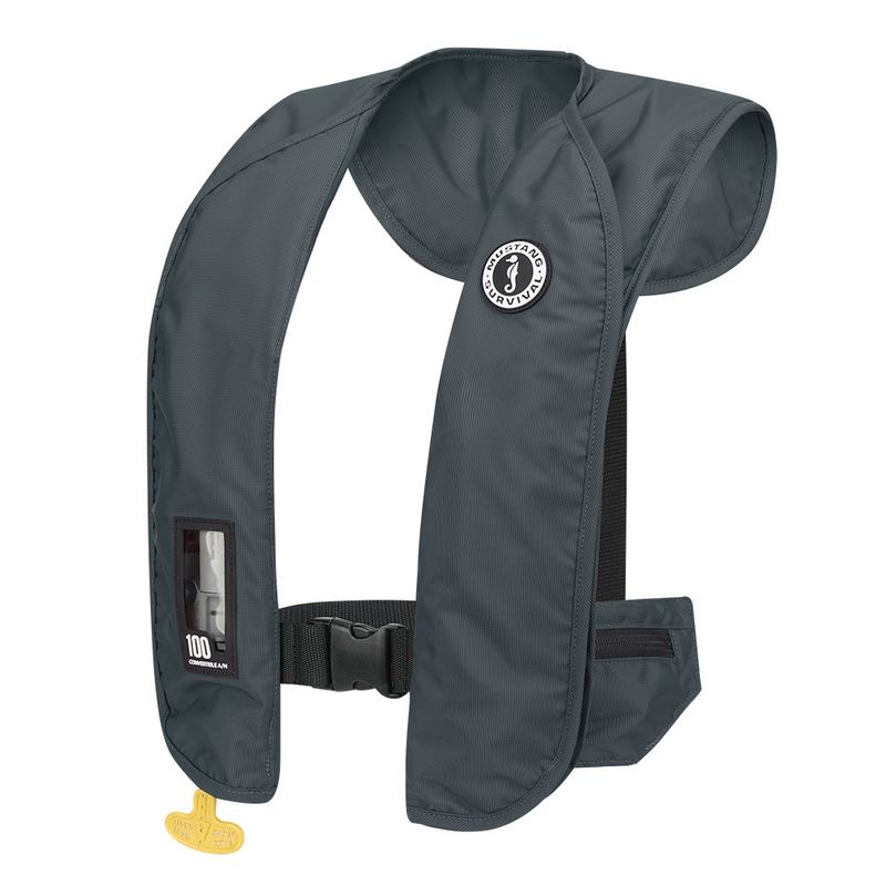 Mustang MIT 100 Inflatable PFD - Admiral Grey - Automatic / Manual ...