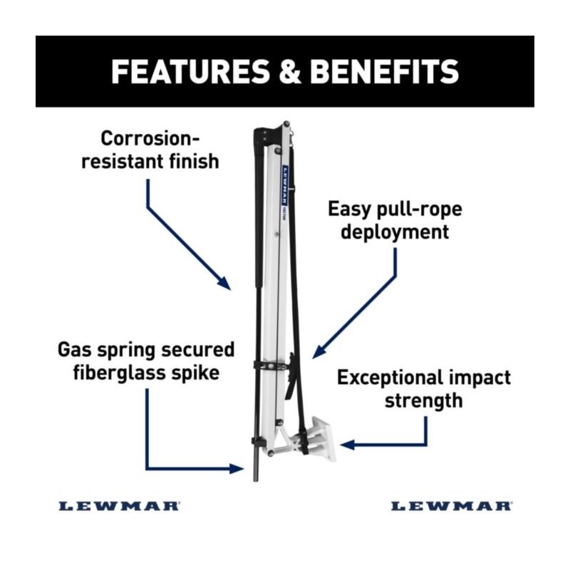 Lewmar Vector™ Manual Shallow Water Anchor 8' White 69600948
