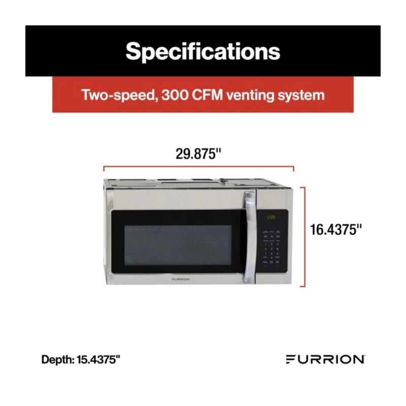 Furrion Over-The-Range Convection Marine Microwave Oven - 1.5 cu. ft.
