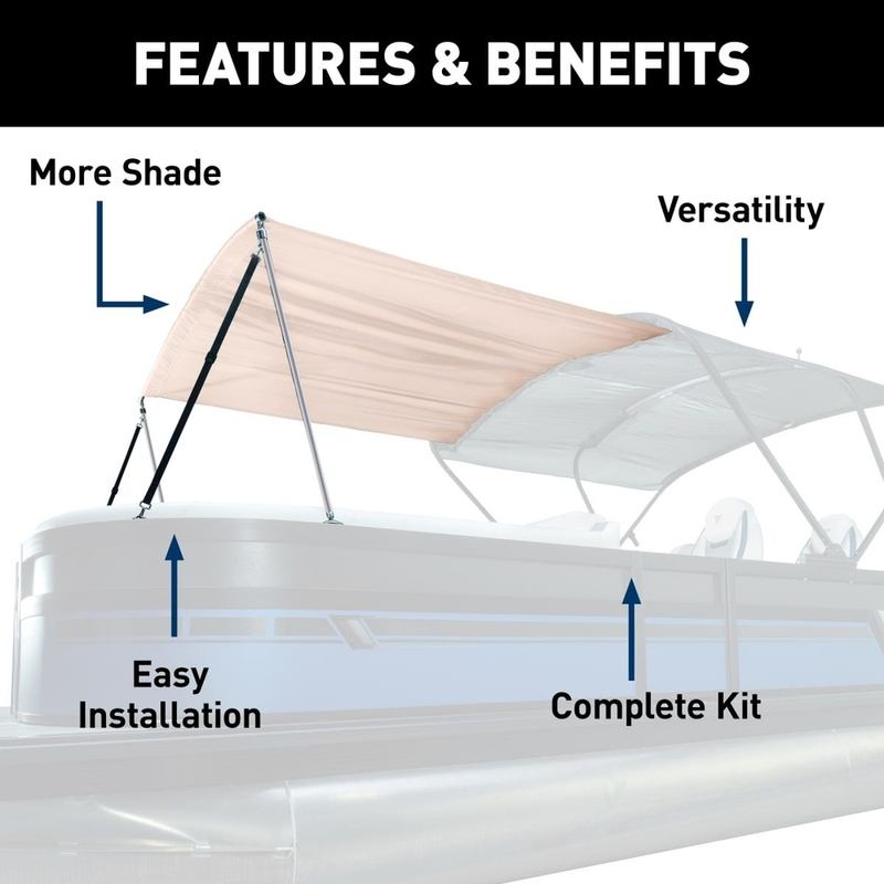 Bimini Extension for SureShade Power Bimini - 6' Silver Hardware with ...