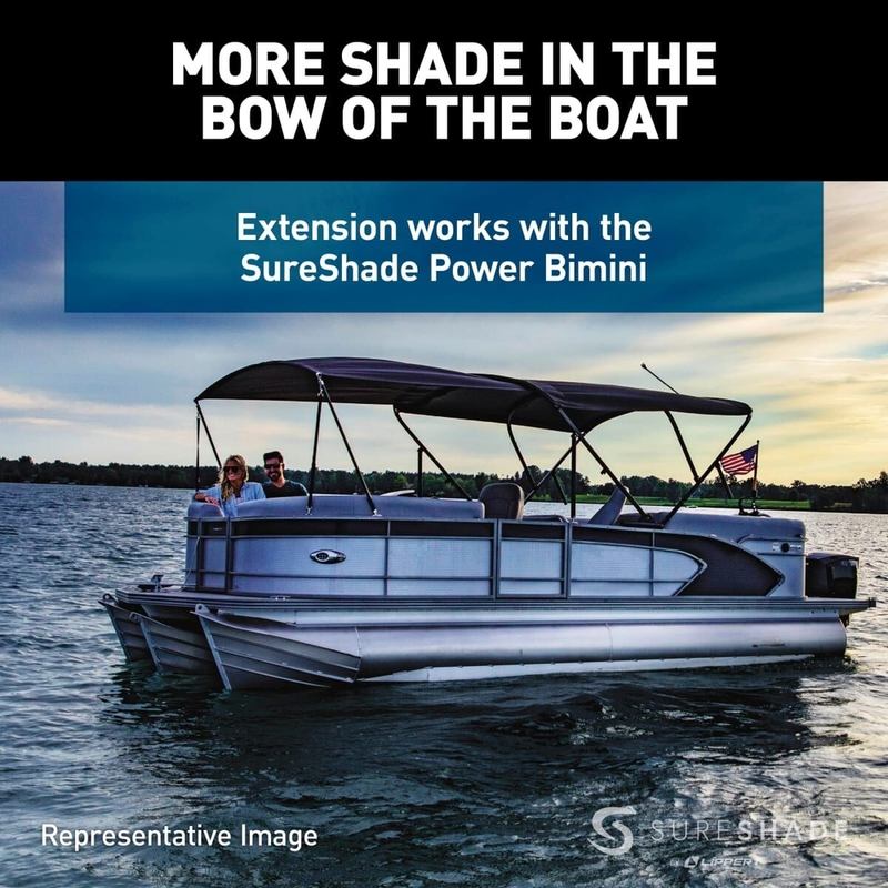 Bimini Extension for SureShade Power Bimini - 6' Silver Hardware with ...