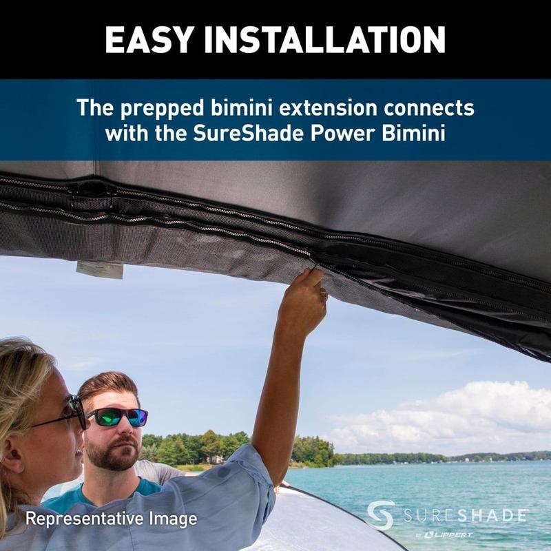 Bimini Extension for SureShade Power Bimini - 6' Silver Hardware with ...