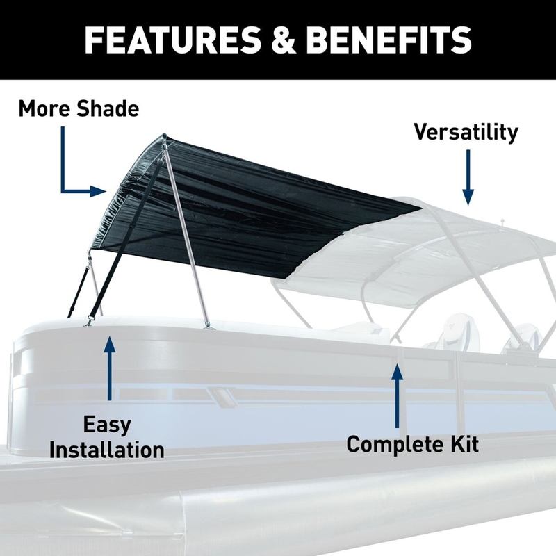 Bimini Extension for SureShade Power Bimini - 6' Silver Hardware with ...