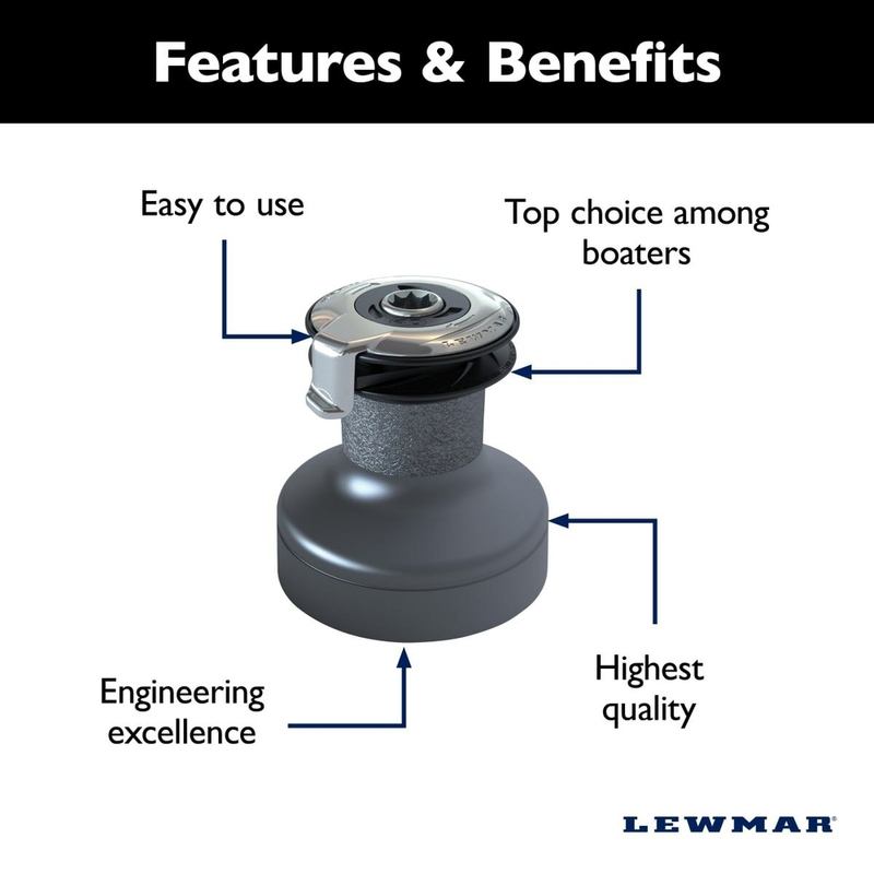 Lewmar EVO Self Tailing Alloy Winch - Various Sizes & Colors