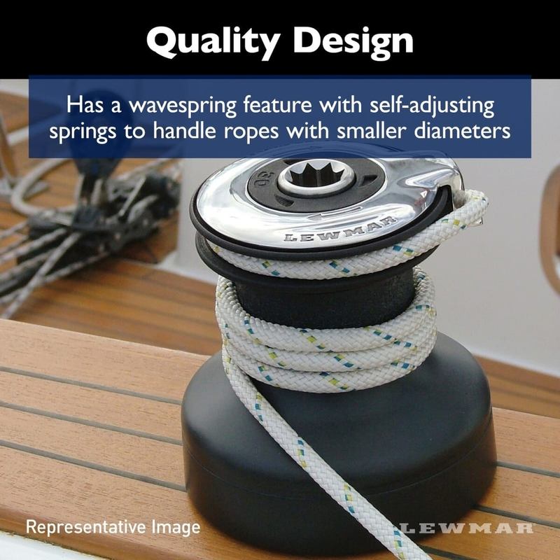 Lewmar Ocean Self Tailing Winch 16AST Single Speed Aluminum