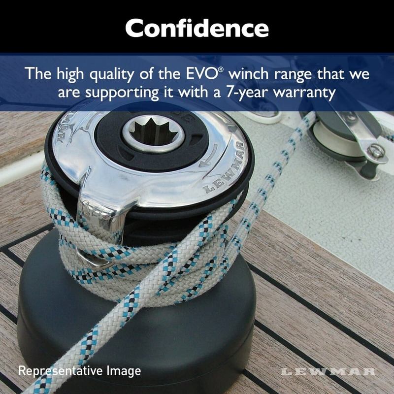 Lewmar 40ST EVO Self Tailing Alloy Winch Black