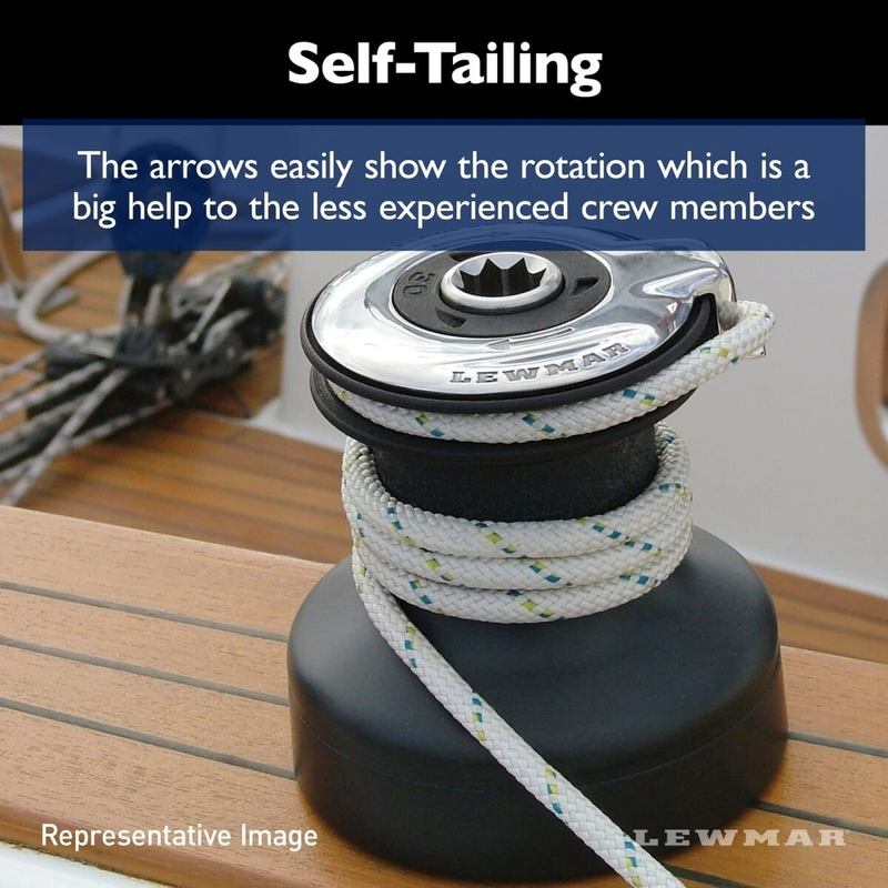Lewmar 30ST EVO Self Tailing Alloy Winch Chrome