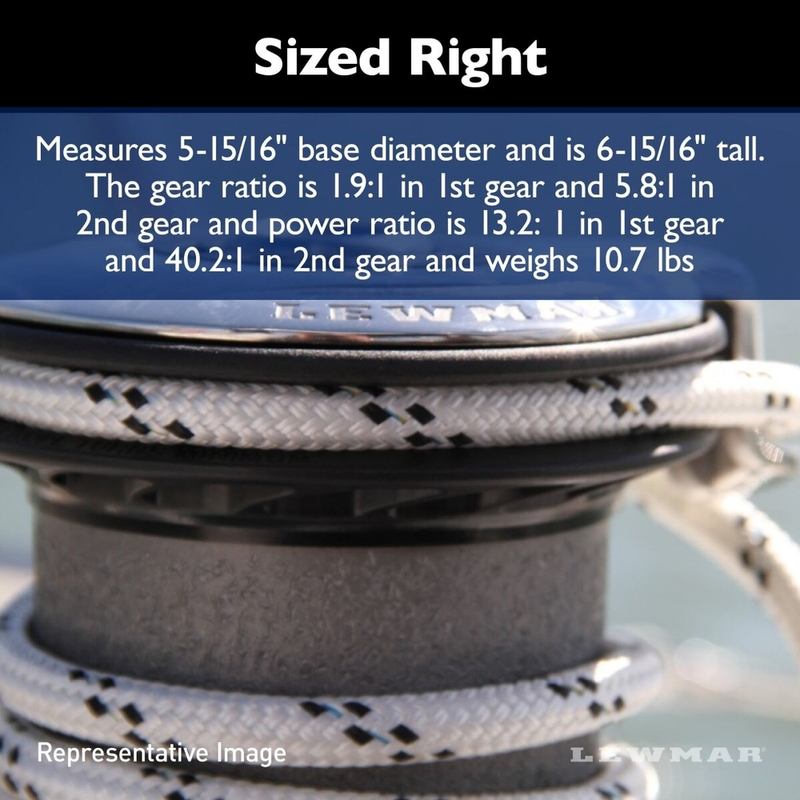 Lewmar 40E EVO Self Tailing ELS Winch with Load Sensing Control Box ...