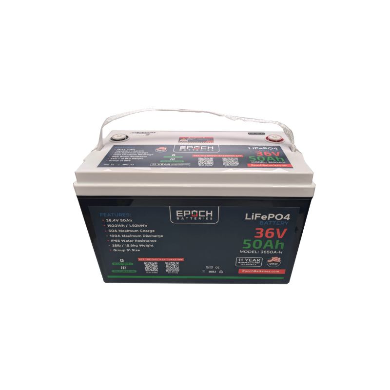 Epoch 36V 50Ah Marine Lithium Battery – Essential Series Heated ...