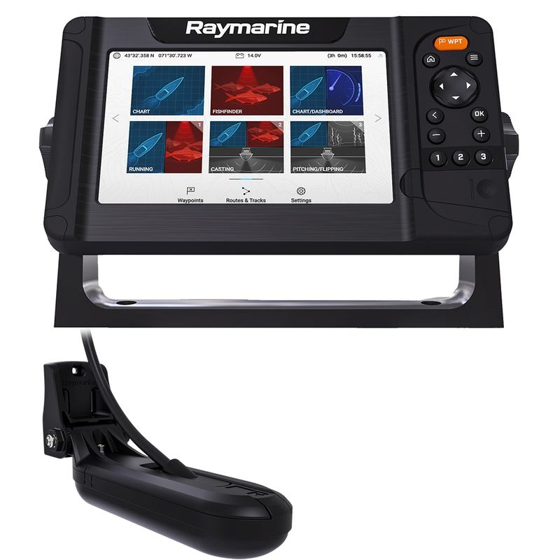 Raymarine Element 7 HV Combo w/HV-100 Transom Mount Transducer ...