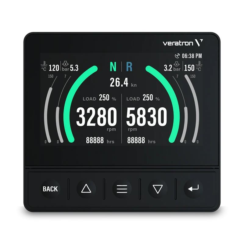 OL 43 TFT Marine Display – 4.3” Smart Engine & System Monitoring ...