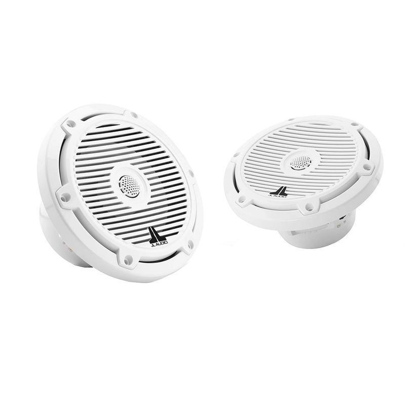 JL Audio M3 Series 6.5\" Marine Coaxial Speakers w/ Gloss White Classic ...
