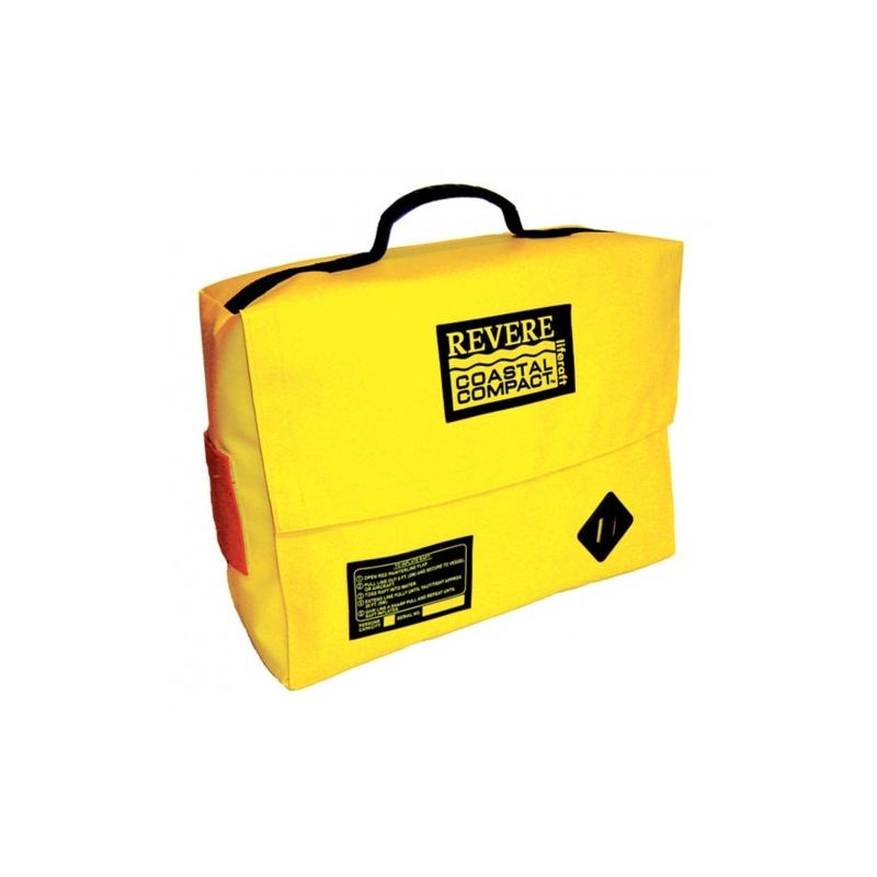 REVERE Coastal Compact 4 Person Life Raft w/ Canopy, Valise | 45-CC4VP